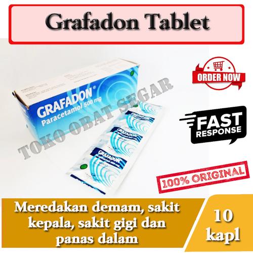 Jual Grafadon Tablet Paracetamol 500mg Penurun Panas Pereda Nyeri ...