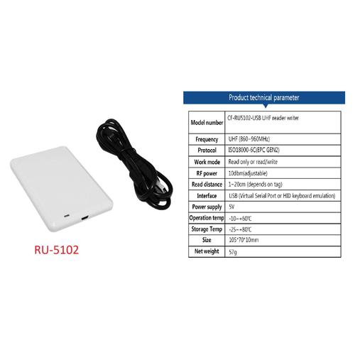 Jual UHF RFID READER and WRITE 860 ~ 960 MHz koneksi dengan USB ...