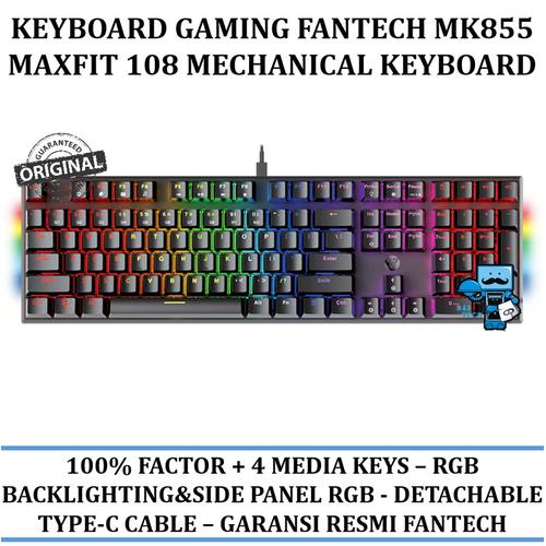 Promo Keyboard Gaming Fantech Mk855 Maxfit 108 Mechanical Keyboard Cicil 0% 3x - Jakarta Pusat ...