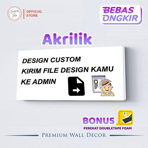 Jual Custom Akrilik Plang Acrylic Sign board Papan Nama Ukuran 10 x 20 ...