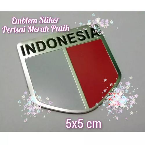 Jual Emblem Stiker Perisai Bendera Merah Putih Indonesia - Jakarta ...