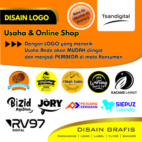 Jual Disain Logo Usaha dan Mockup - Kota Bekasi - Tsan Digital | Tokopedia