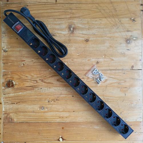 Jual pdu rack server 12 port/power distribution unit for cabinet/PDU ...