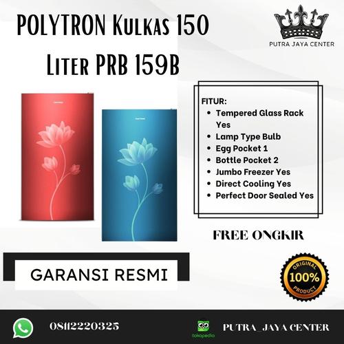 Jual POLYTRON Kulkas 1 Pintu Metallic 150 Liter PRB 159B - Kab ...