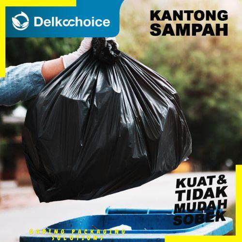 Jual Kantong Plastik Sampah Trash Bag HD-PE Hitam uk. 50x75 60x100 ...