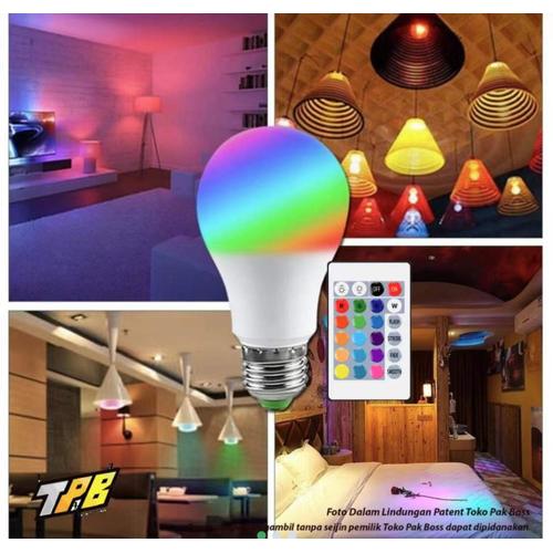 Jual LAMPU RGB LAMPU CONTROL LAMPU BOHLAM REMOTE 7WATT 10WATT - 9w rgb ...