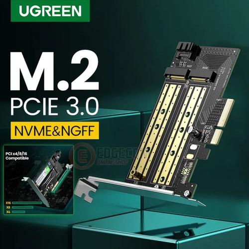 Jual UGREEN PCIE 3.0 to SSD M2 Adapter NVME & NGFF Expansion Card PCI E ...