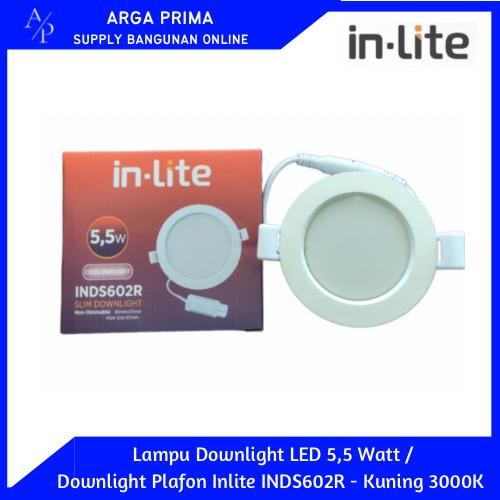 Jual Lampu Downlight Plafon LED 5,5 Watt Inlite INDS602R - Kuning 3000K ...