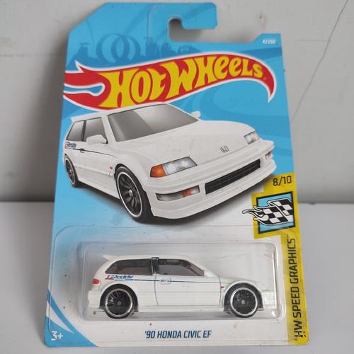 Jual HW Hot Wheels Hotwheels 90 Honda Civic EF Greddy Putih Strip Biru ...