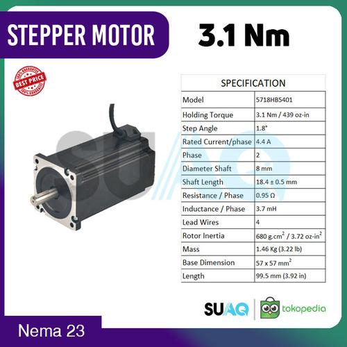 Jual Stepper Motor Nema 23 torsi 3.1NM for CNC - Jakarta Utara - SUAQ ... Jual Stepper Motor Nema 23 torsi 3.1NM for CNC - Jakarta Utara - SUAQ ...