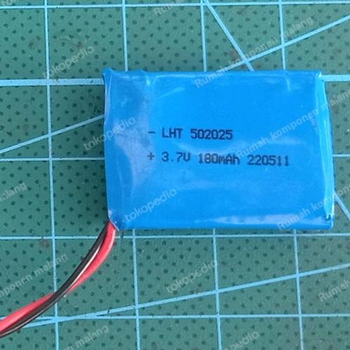 Jual Lipo battery baterai batrai 1S 3,7v 300mah polimer kecil 3x2cm ...