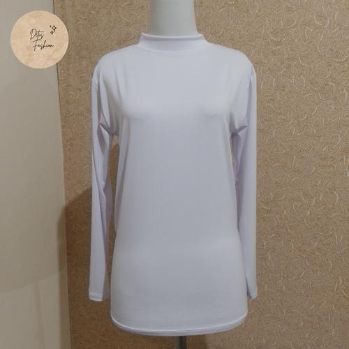 Jual manset tangan panjang wanita spandex balon premium warna putih - L ...