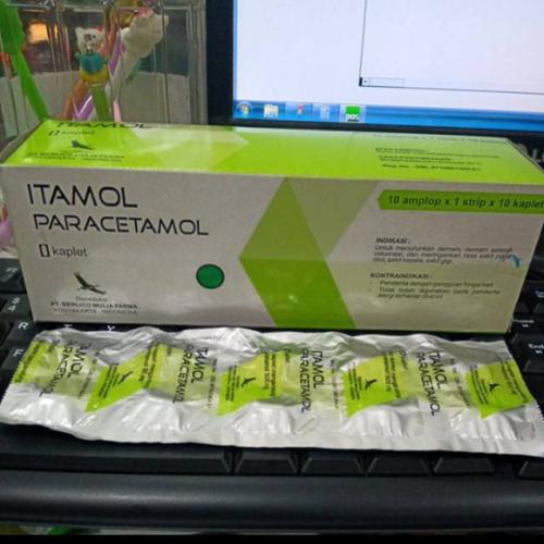 Jual Itamol Tablet Paracetamol Meredakan Nyeri Demam Sakit Gigi - Kota ...