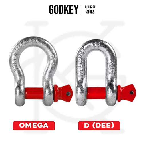 Jual Bow Shackle Omega G209 1 Ton - Segel Screw Pin 1T Baja - Kab ...