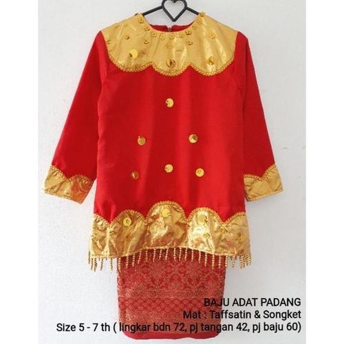 Jual BAJU ADAT PADANG SUMBAR / PAKAIAN ADAT PADANG ANAK PEREMPUAN ...