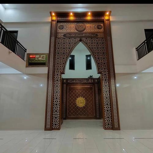 Jual Mihrab masjid nabawi jati mewah klasik, mihrab masjid kaligrafi ...