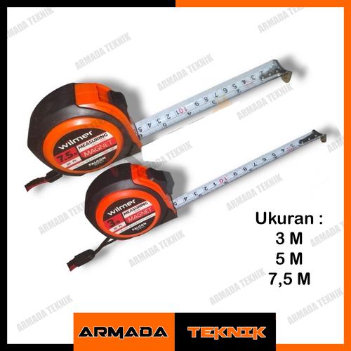 Jual Meteran Roll Meter Ujung Magnet 3 5 7,5 meter Wilmer Falcon - 3 ...