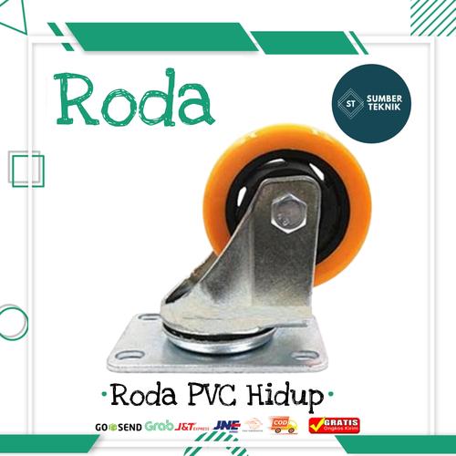 Jual Roda Caster PVC Hidup - Hidup Rem - Mati 3 4 5 Inch 3" 4" 5 ...