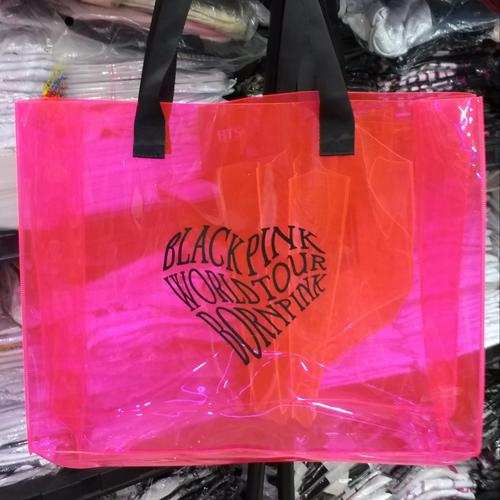 Jual Shopping Bag PVC Transparan Kpop Ukuran Jumbo Blackpink Import ...