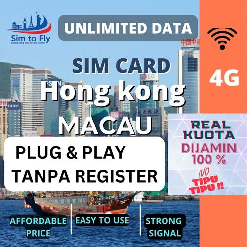 Jual Sim Card Hongkong Macau Terbaik Unlimited Data simcard Hongkong ...