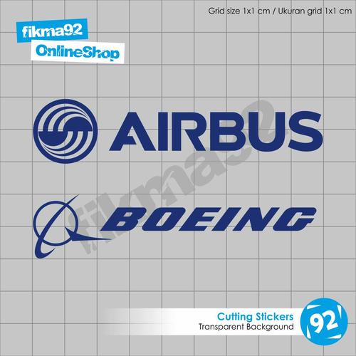 Jual Stiker Sticker Logo AIRBUS BOEING Pesawat 737 A330 A320 A380 ...