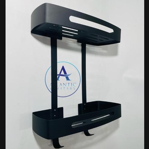 Jual Rak datar susun stainless hitam/ Rak shampo susun hitam - Jakarta ...