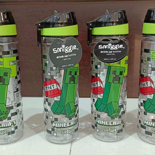 Jual Smiggle Minecraft Drink Bottle/ Botol Minum Minecraft/ Kado ...