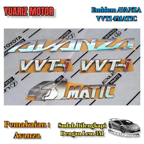Jual EMBLEM AVANZA ORIGINAL TOYOTA AVANZA/EMBLEM BAGASI TOYOTA AVANZA ...