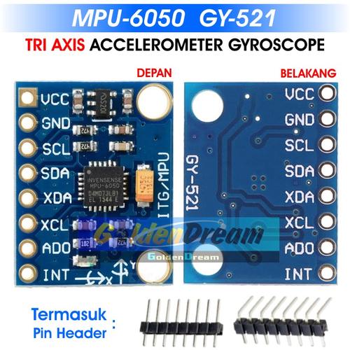 Jual GY-521 MPU-6050 3 Axis Accelerometer Gyroscope GY521 MPU6050 ...