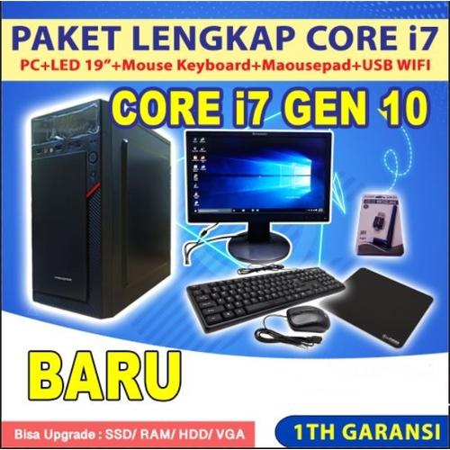 Jual Fullset PC CPU Core i7 10700 Gen 10 - Komputer Gaming Editing ...