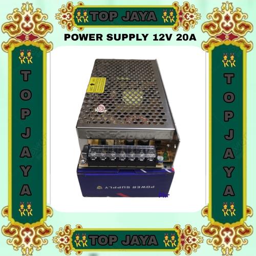 Jual top jaya power supply 12v 20a jaring slim psu switching 12v 20a ...