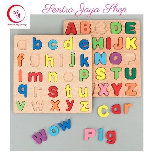 Jual Chunky Puzzle ABC Number and Alphabet Jigsaw Wooden Angka dan ...