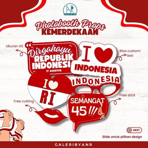 Jual D33 Photobooth Props Acc Kemerdekaan Dirgahayu indonesia 17 ...