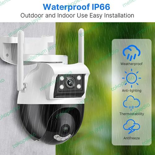 Jual New Cctv IP Cam Outdoor PTZ v380pro lensa kamera ganda layar ...