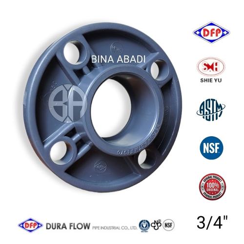 Jual One Piece Flange UPVC Size 3/4 Inch Sch 80 Socket ANSI 150 ...