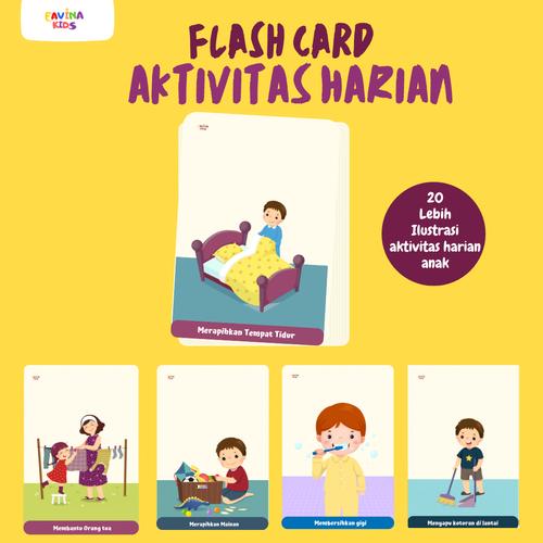Jual Kartu Flashcard Edukasi Anak Mengenal Aktivitas Harian - Kota ...