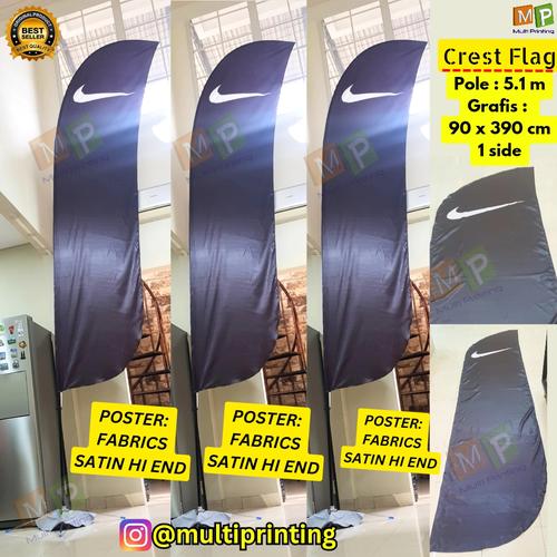 Jual CREST BANNER 5 METER-FLAG BANNER 5 METER-FLYING BANNER 5 METER ...