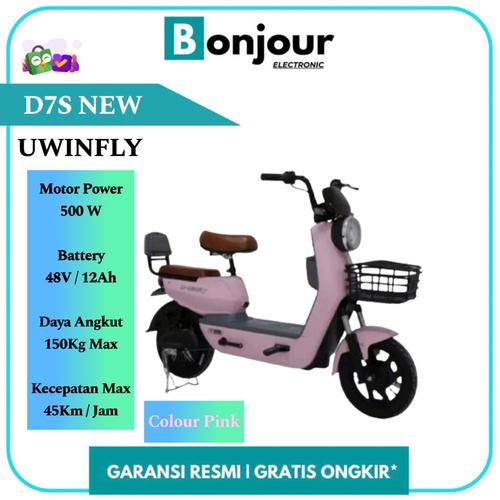 Promo Sepeda Listrik Uwinffly D7S New Pengganti DF7 Dragon Fly 7 PINK ...