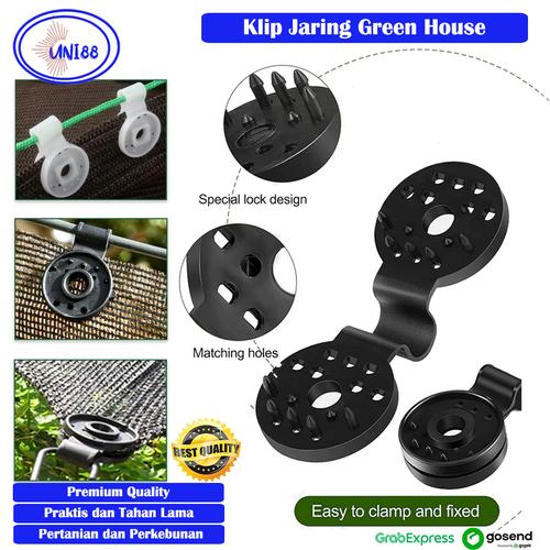 Jual Klip Jaring Paranet Greenhouse Net Clip Bulat Kait Penjepit ...