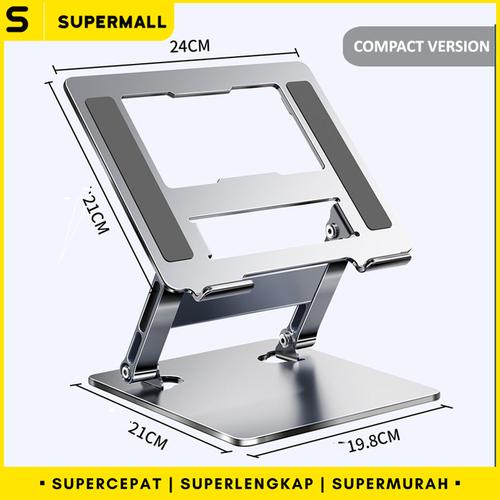 Promo Stand Laptop Aluminium - Dudukan Laptop / Meja Laptop / Tablet ...