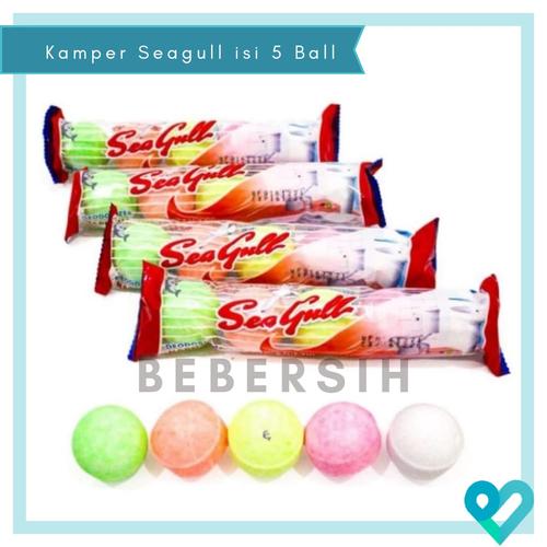 Jual Kamper Seagull isi 5/Kamper Bulat Ping Pong Warna/Kapur Barus ...