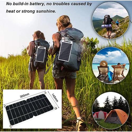 Jual Flexible Solar Panel Surya Solar Cell Monocrystalline 10W USB ...