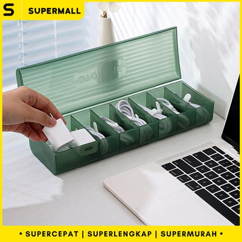 Promo Cable Box Storage - Tempat Kabel Charger USB / Kotak Penyimpanan ...