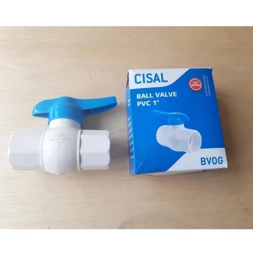 Jual Ball valve Pvc Abs 1" inch CISAL / Stop Kran Pvc Abs 1" Polos ...