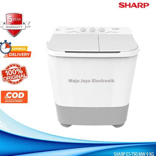 Jual Mesin Cuci 2 Tabung SHARP Est 90 MW Low watt Cuci dan Kering ...