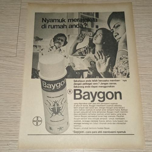 Jual Iklan Cetak Jadul tahun 70an Baygon - Putih - Kota Bandung - Kawan ...