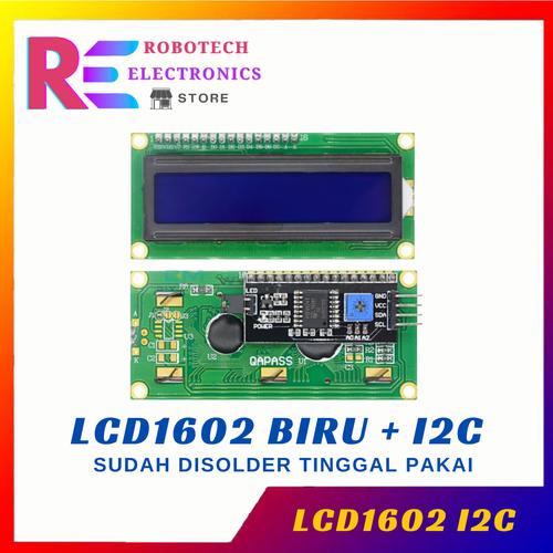 Jual LCD 16X2 1602 I2C IIC Arduino Uno - Free (Sudah disolder) - Kab ...