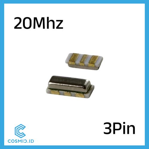 Jual Crystal 20Mhz 3pin Kristal 20 MHz 3 Pin 3P Xtal 3213 SMD - Kab ...