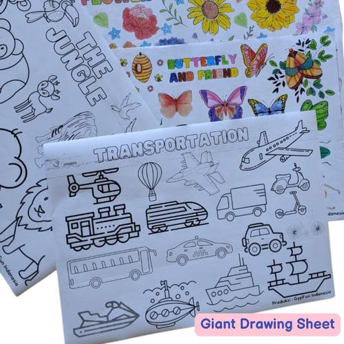 Jual Poster Mewarnai Ukuran Jumbo Giant Drawing Sheet Dengan Berbagai ...