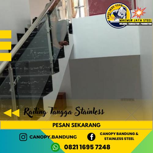 Jual Pemasangan Railing Tangga Kaca Stainless Sebandung Raya - Kab ...